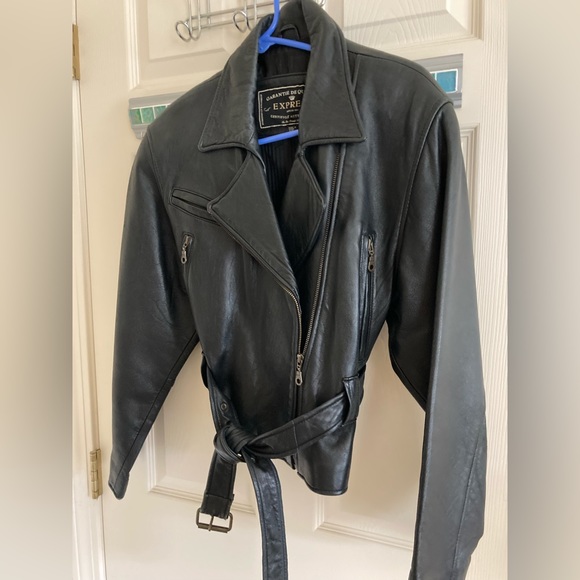 Express | Jackets & Coats | Vintage Express Leather Moto Jacket | Poshmark